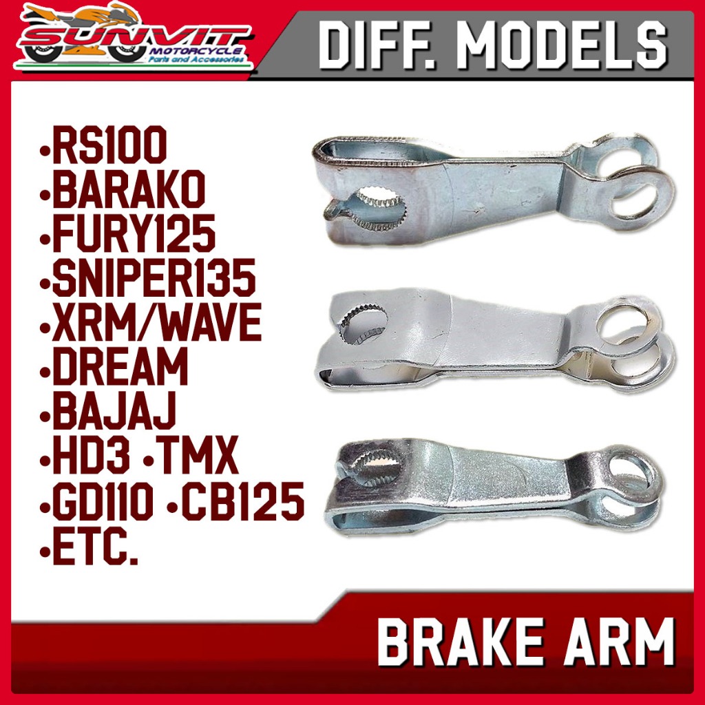 MOTORCYCLE BRAKE ARM RS TMX MIO WAVE CT100 C100 GD BARAKO RUSI SMASH ...