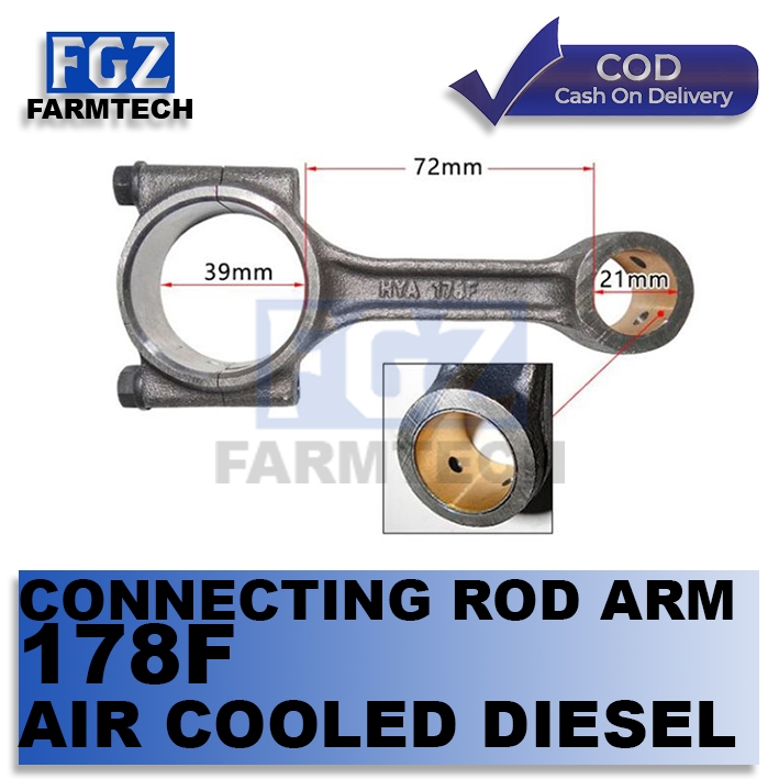 CONNECTING ROD ARM 178F 7 HP 8 HP AIR COOLED DIESEL ENGINE PUMP GENSET ...