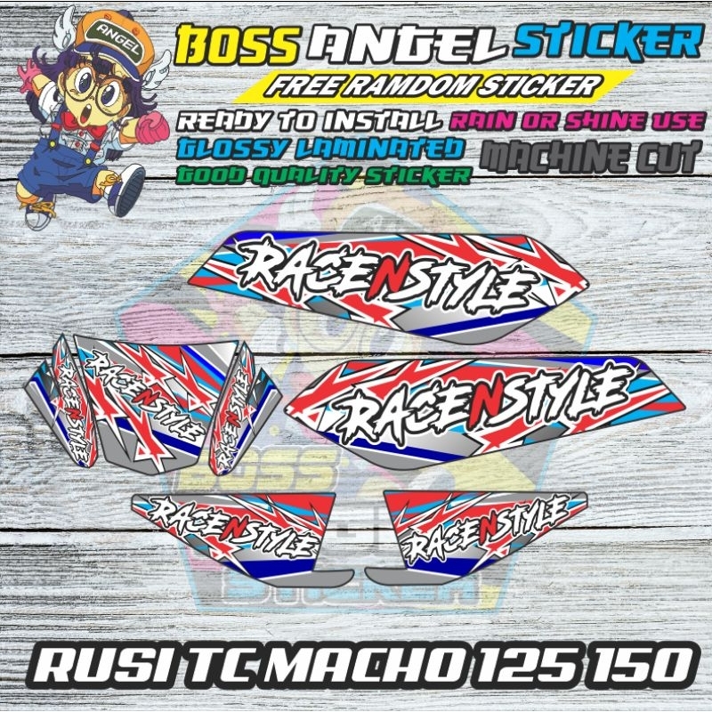 Rusi TC Macho 125 150 Race N Style Decals | Shopee Philippines