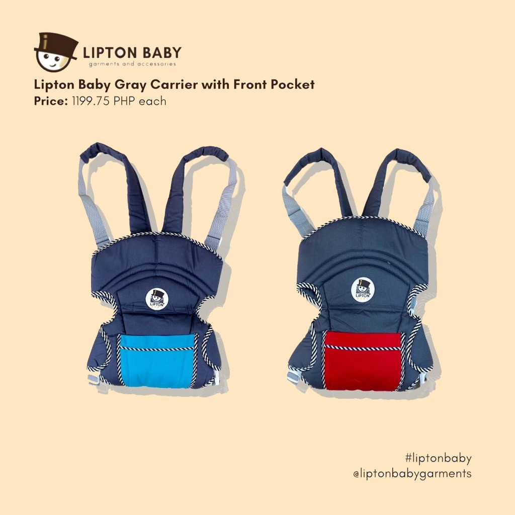 Lipton Baby Carrier with Front Pocket | Shopee Philippines