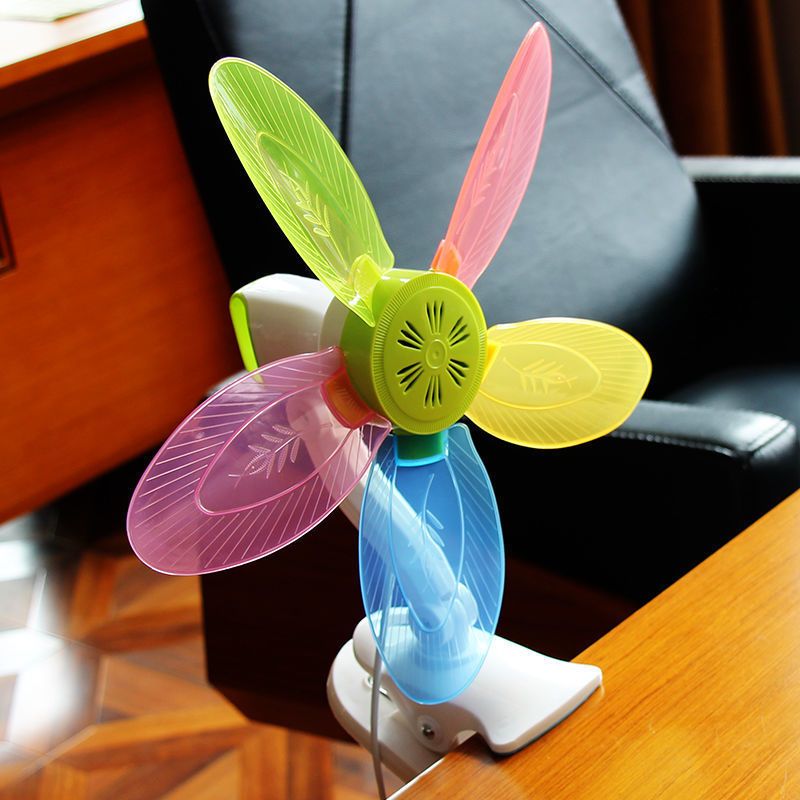 Five Blade Table & Desk Fans Electric Motor Cooling Plastic Fans ...