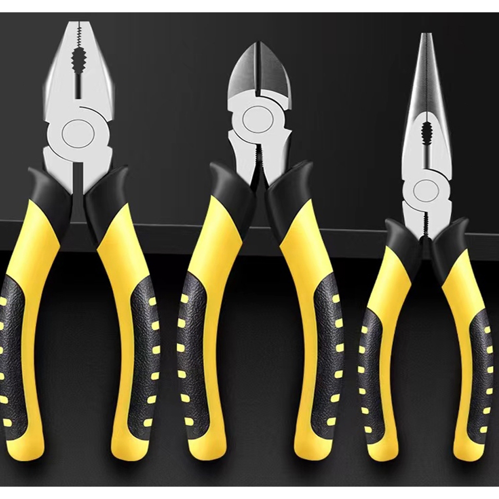6 Inches Heavy Duty Pliers Tool Standard Pliers Cutter Longnose Road ...