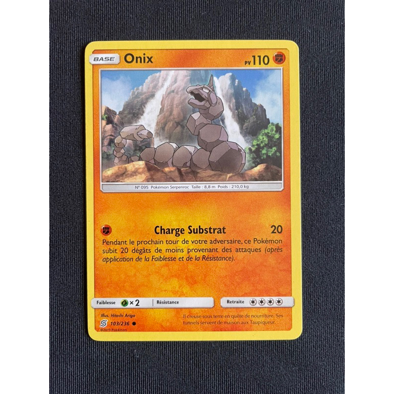 Onix pokemon card 103/236 common French | Shopee Philippines