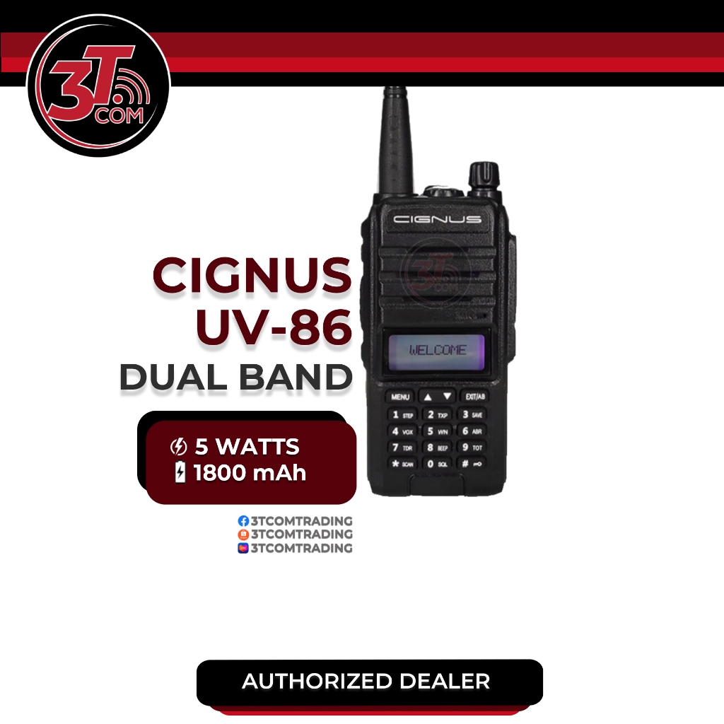 CIGNUS UV86 PROMO DUALBAND VHF/UHF FREQUENCY | Shopee Philippines