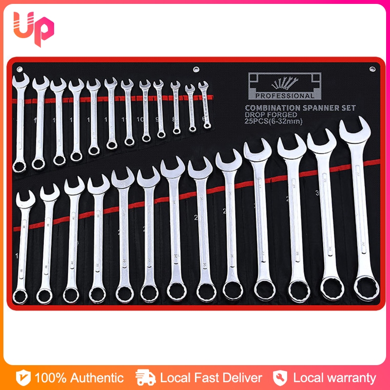 Combination Wrench Tool Set 16pcs 8-32mm Professional Dual Purpose ...