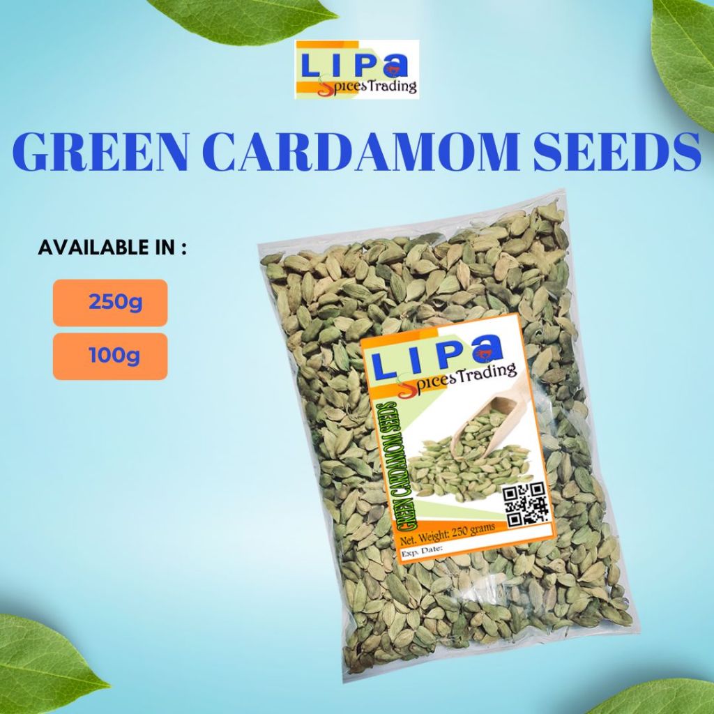 Lipa Spices Trading Green Cardamom Seeds 250 Grams | 100 Grams | Shopee ...
