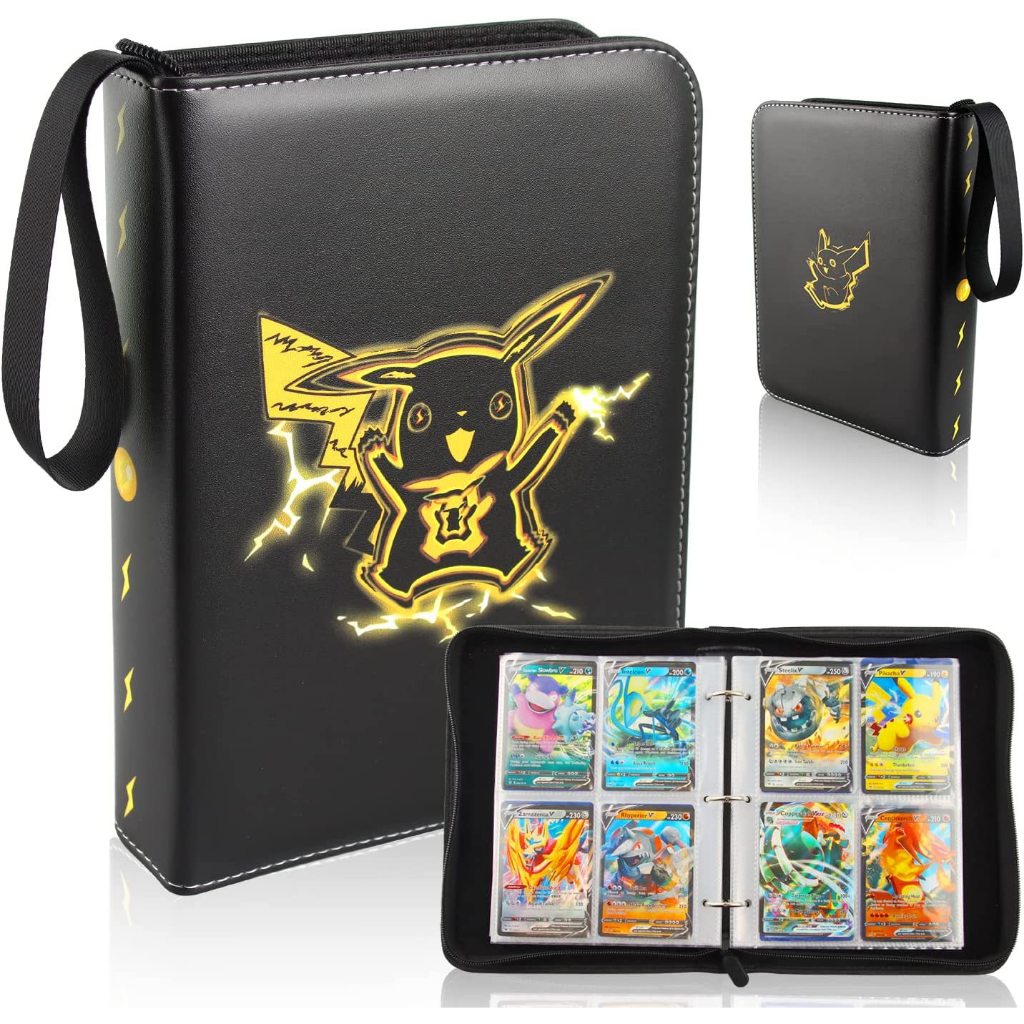Pokémon Card Album Pokémon Game Card Book Pokémon 4 Grid loose-leaf ...