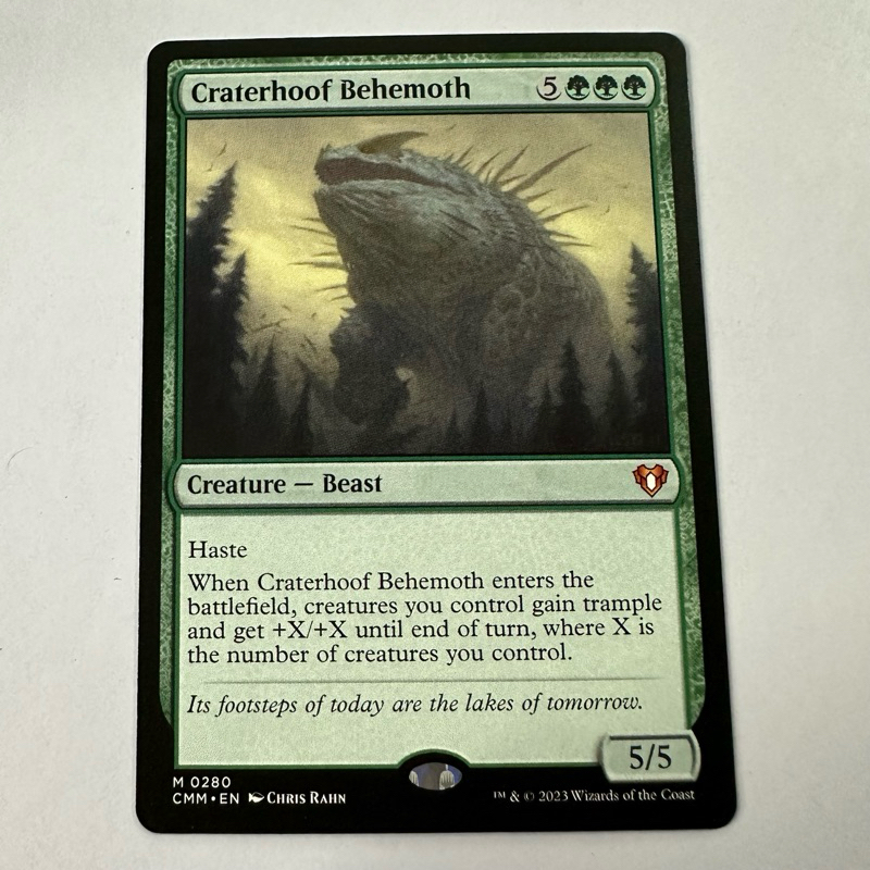 CRATERHOOF BEHEMOTH | CMM COMMANDER MASTERS | BEAST | GREEN | MTG MAGIC ...