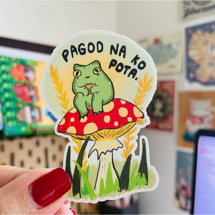 Project Lemons - Pagod na Frog | Waterproof Laptop Tumbler Stickers ...