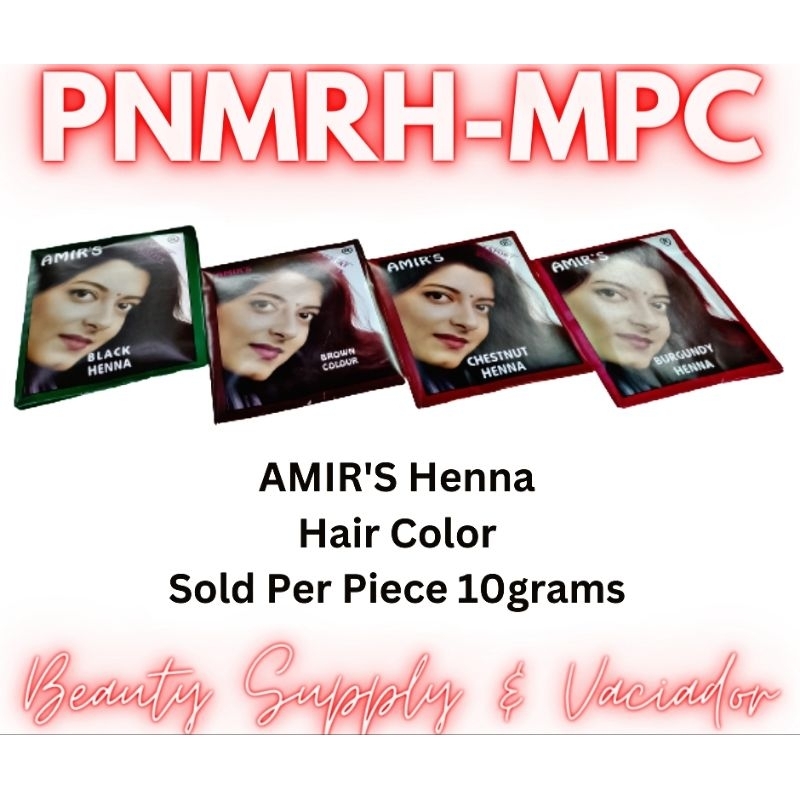 AMIR'S Henna Hair Color Sold Per Piece 10grams (Pouches) | Shopee ...
