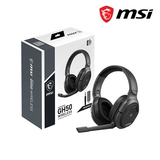 MSI IMMERSE GH50 WIRELESS Gaming Headset | Shopee Philippines