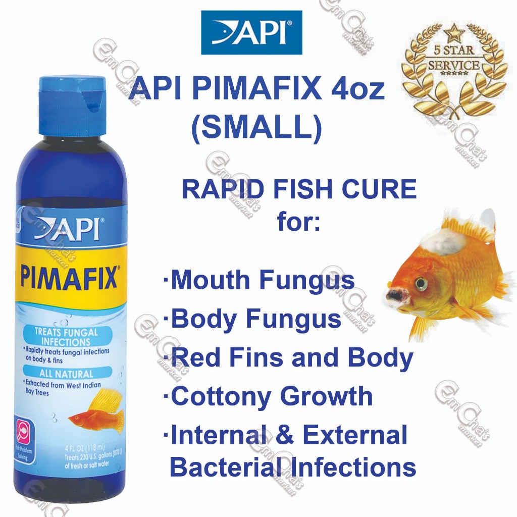 API Pimafix 4oz (SMALL) Aquarium Fish Cure Treats Fungal Infections ...