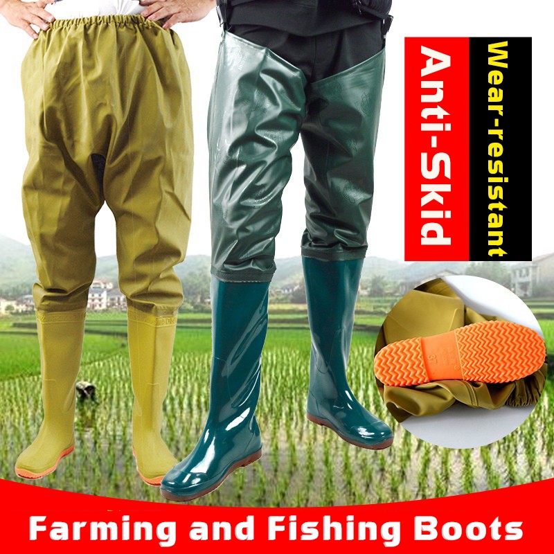Fishing Farming Pants Wader Boots Industrial Farm and Flood Protection ...