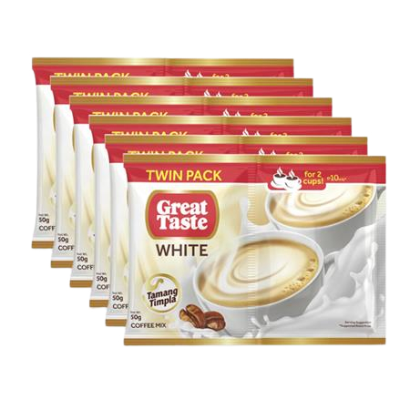 GREAT TASTE 3in1 TWIN PACK COFFEE WHITE,CARAMEL,CREMA,CHOCO | Shopee ...