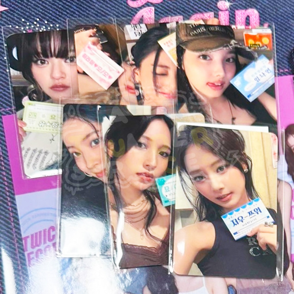 TWICE Records Pop-up Store 40K Won Benefit Photocard (Message Card ...