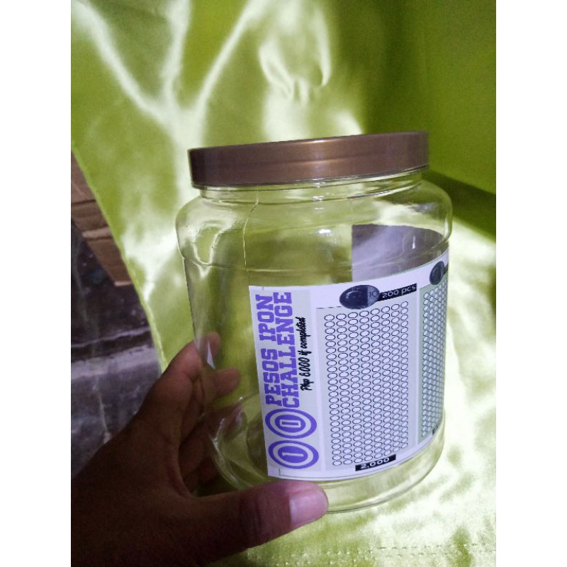 COINS ALKANSYA IPON CHALLENGE MINI-JAR TRANSPARENT/PHP75 ONLY | Shopee ...