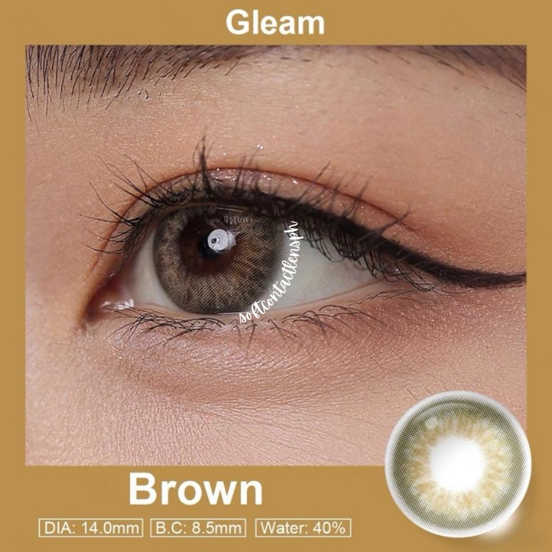 GLEAM BROWN NORMAL SIZE CONTACT LENS | Shopee Philippines
