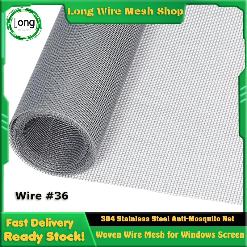 3m & 5m Per Roll Anti-Mosquito Windows Screen Fine Woven Wire Mesh made ...