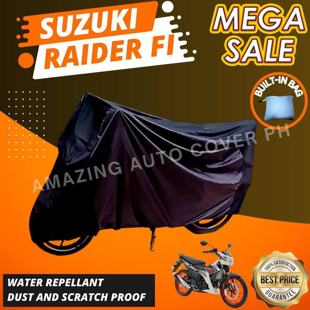 SUZUKI RAIDER FI HIGH QUALITY MOTOR COVER - WATER REPELLANT SCRATCH AND ...