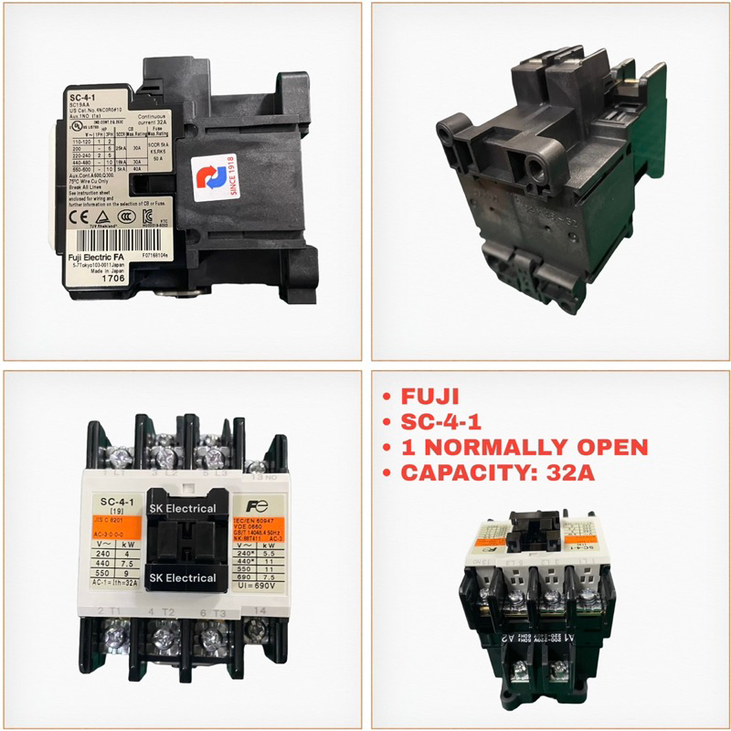 FUJI SC-0 | SC-05 | SC-4-1 | SC-5-1 Magnetic Contactor Made in Japan ...