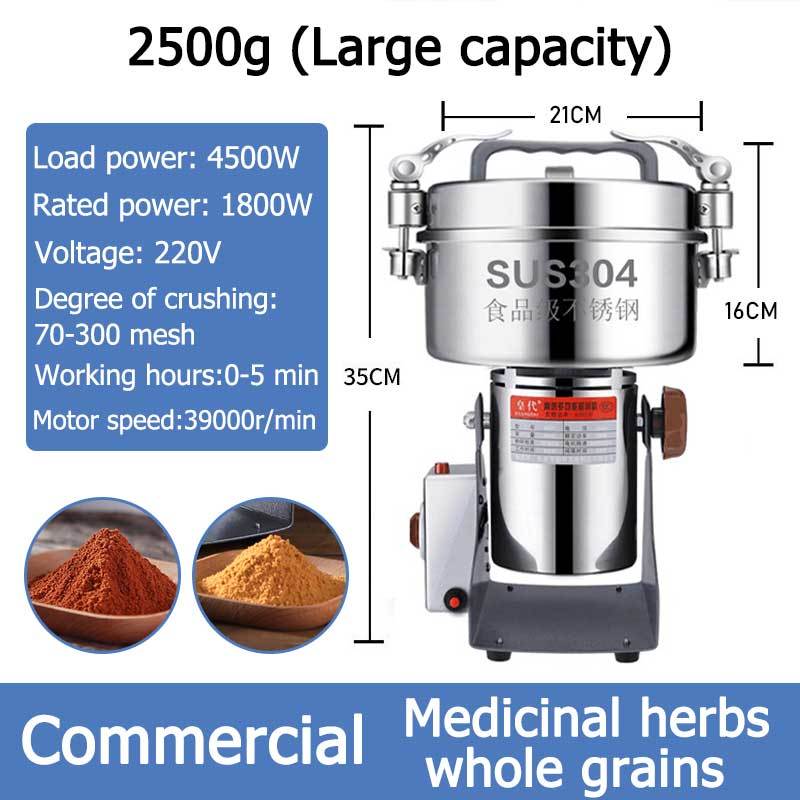 BOBI Electric Herb Grinder 800g stainless steel ultra-fine powder ...