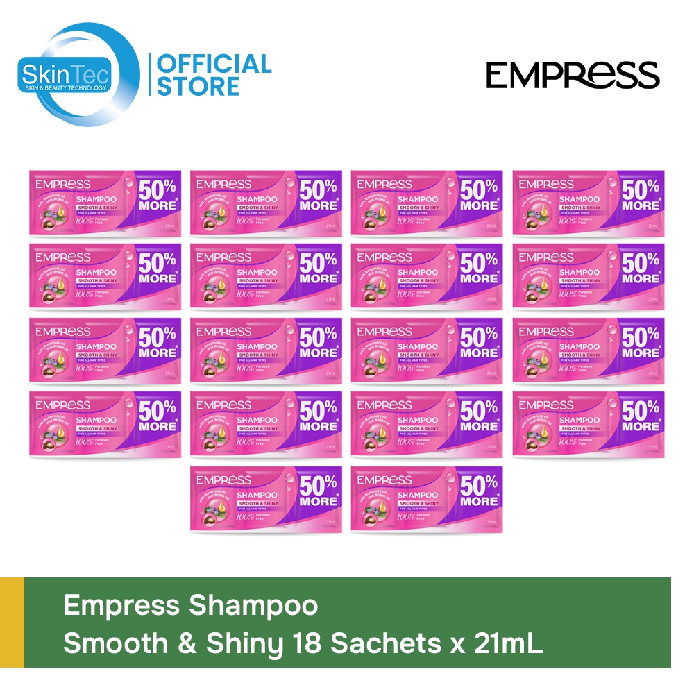 Empress Shampoo - Smooth & Shiny Pink 21ml by 12's + 6 Sachets | Shopee ...
