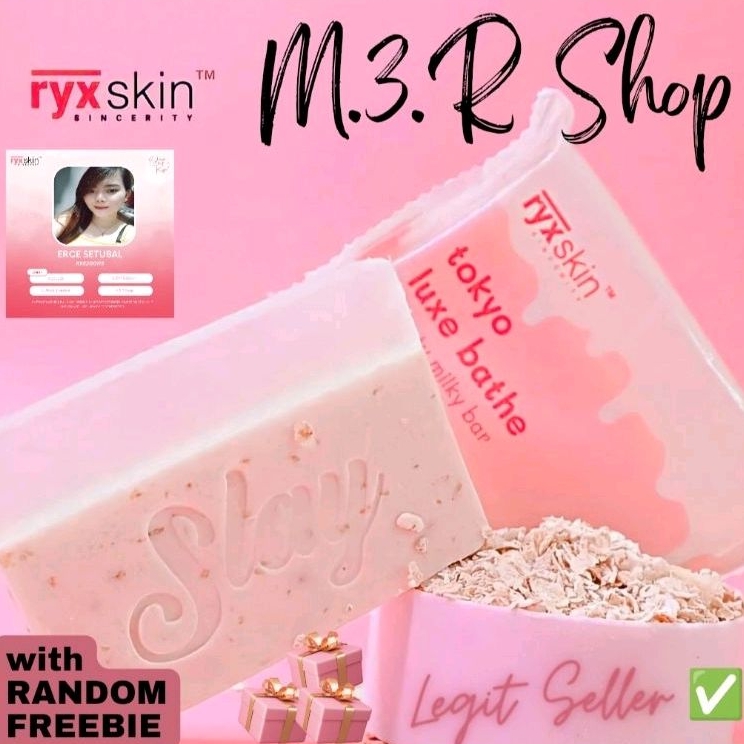RYX SKIN - TOKYO LUXE BATHE BEAUTY MILKY BAR 70g + Random Fre3b!es | Shopee Philippines