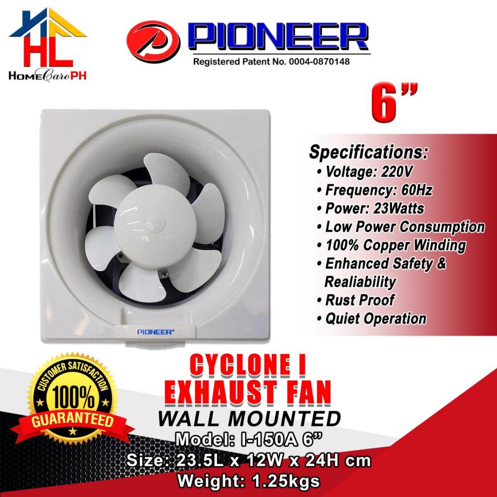 Pioneer Exhaust Fan Cyclone I 6 inches | Shopee Philippines