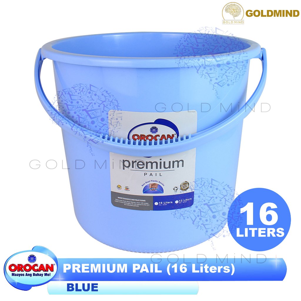 Orocan Premium Pail 16 LITERS (Blue, Green and White) -Gold Mind ...
