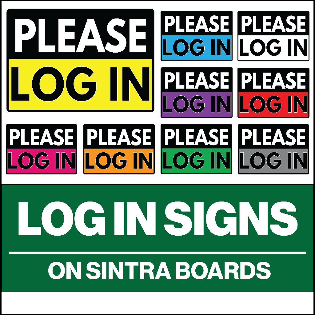 Log In Signs, Signages For Company and Business Use | Shopee Philippines