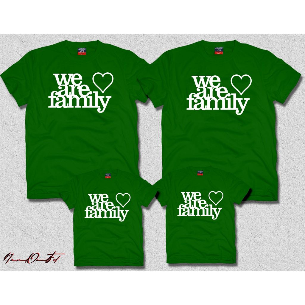 WE ARE FAMILY Statement Family T-shirt (sold by PC) 149 kids 199 adult ...