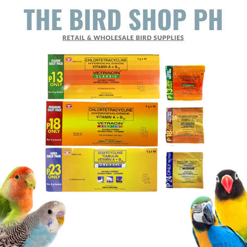 The Bird Shop PH Bird Vitamins Vetracin Classic Premium Gold 6g Sachet ...