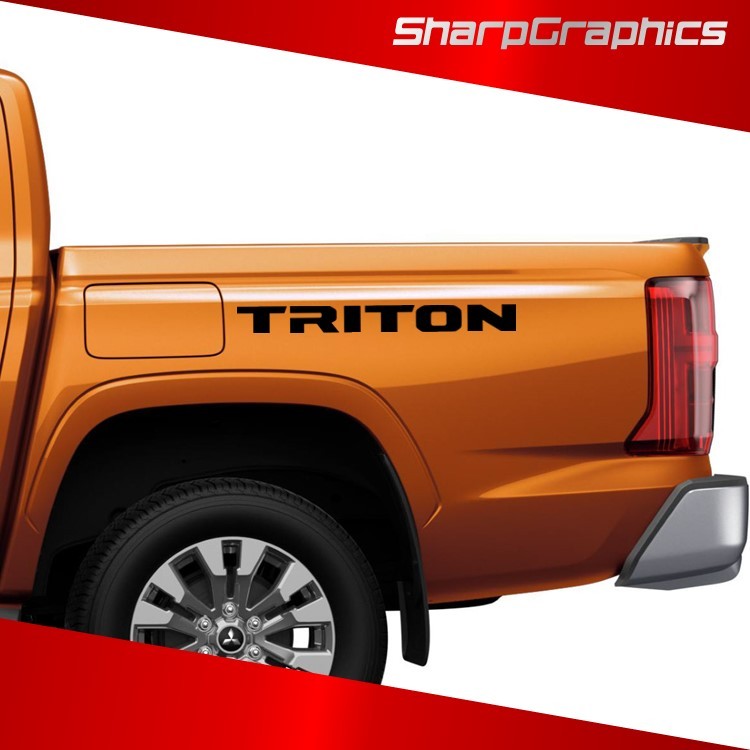 Mitsubishi NEW TRITON XRT Strada Rear Cargo Side Panel Sticker Decal ...