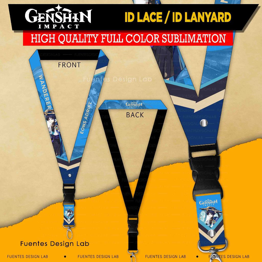 GENSHIN IMPACT ID Lace | GENSHIN IMPACT LANYARD | Shopee Philippines