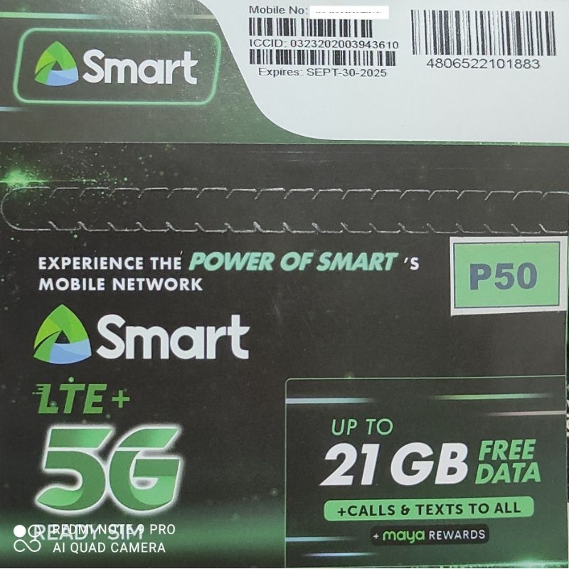 Smart Prepaid 5G READY Sim Pack | Shopee Philippines