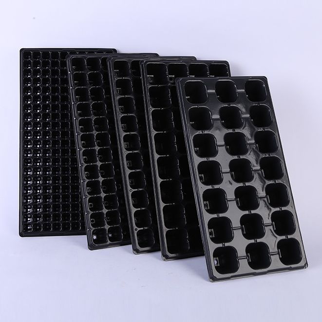 HALLOMALL 3pcs Seedling Tray 32/50/72/128 Holes Plastic Gardening ...