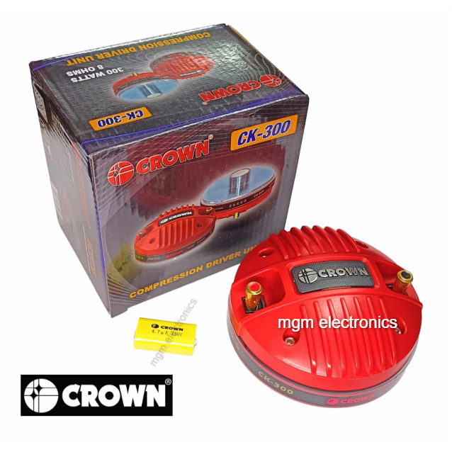 ORIGINAL CROWN CK 300 300W Compression Driver Unit with free Capacitor ...