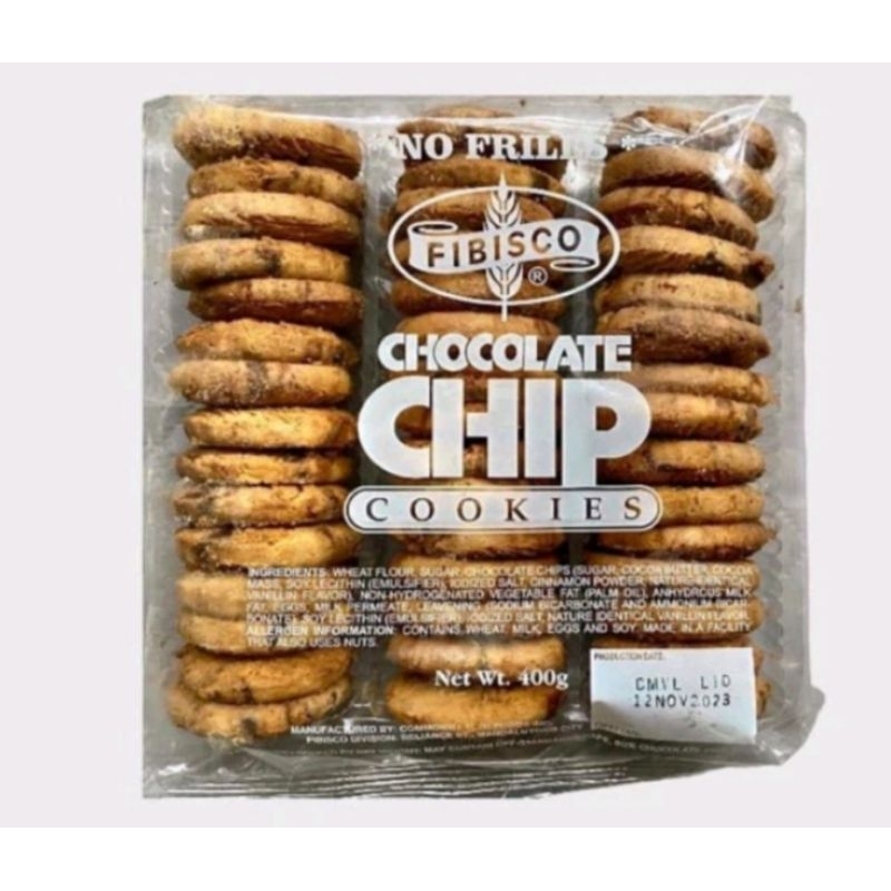 Fibisco Chocolate Chips Cookies 400grams | Shopee Philippines