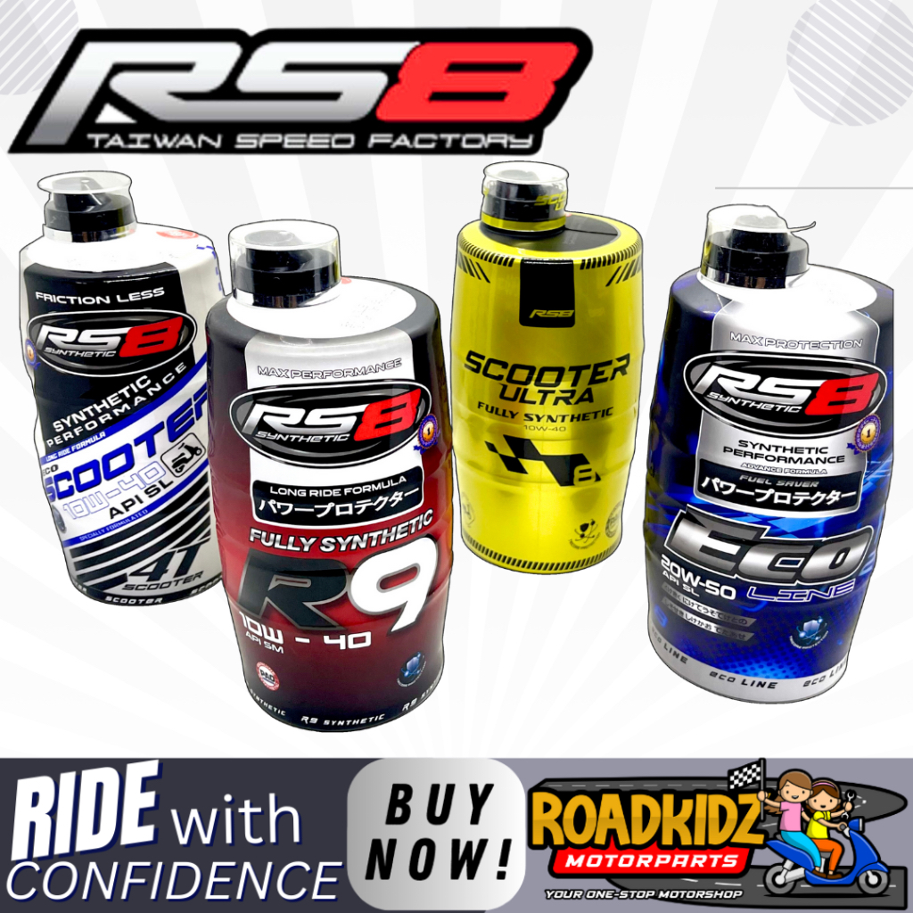 RS8 OIL FOR SCOOTER MATIC UNDERBONE 1L & 800ml | Shopee Philippines