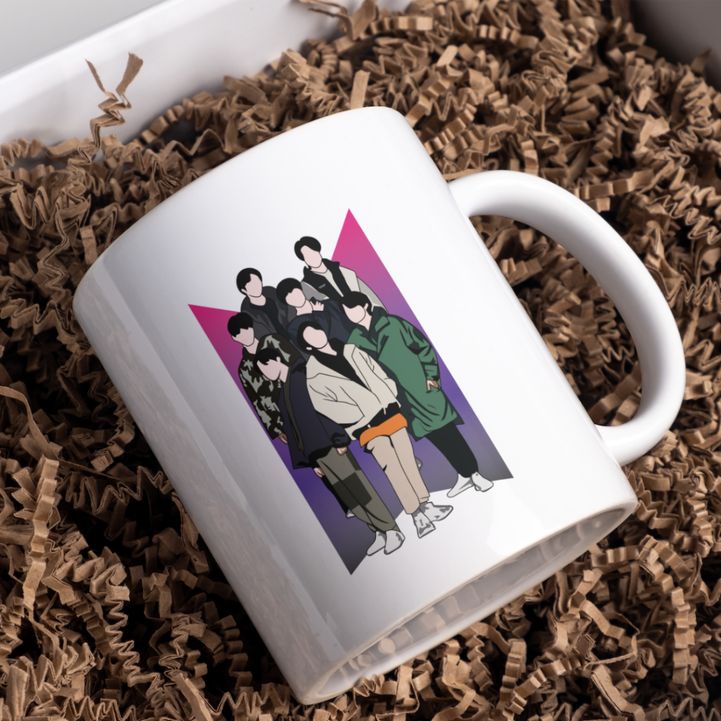 BTS KPOP MUG | Aesthetic Bangtan Kpop Coffee White Mug and Frosted Mug ...