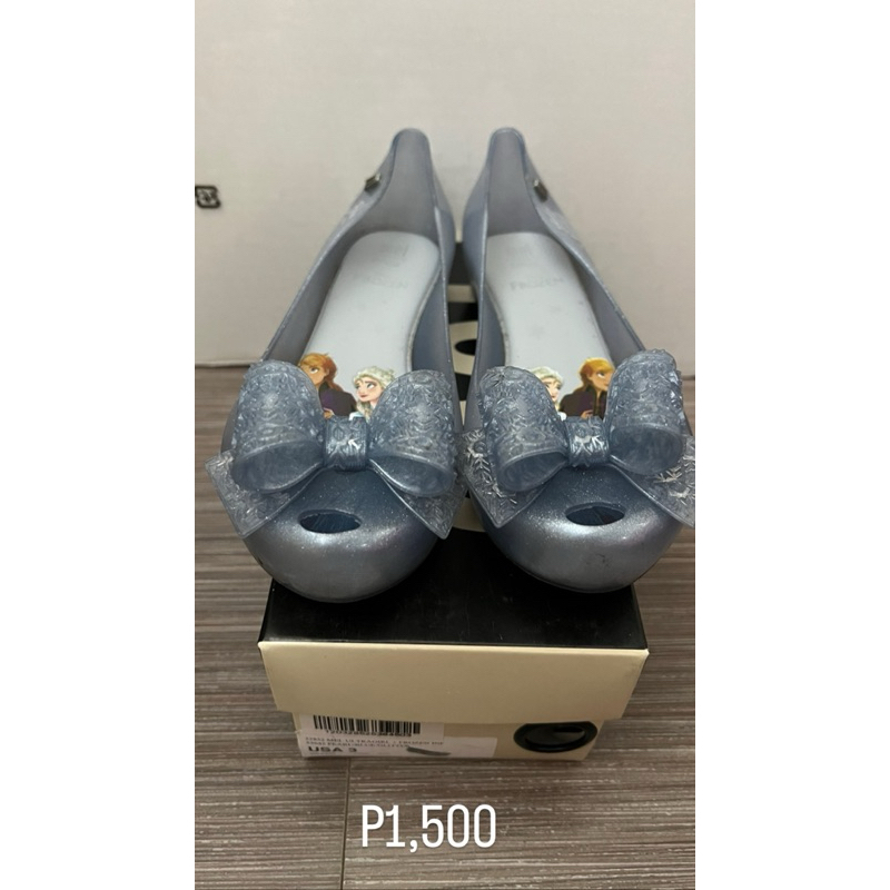 Authentic Melissa Ultragirl + Frozen Inf Pearl/Blue/Glitter USA 3 ...