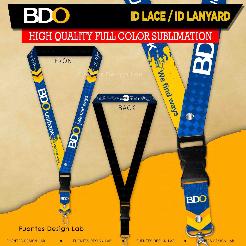BDO Id Lace | BDO Id LANYARD | BDO Lanyard | Shopee Philippines