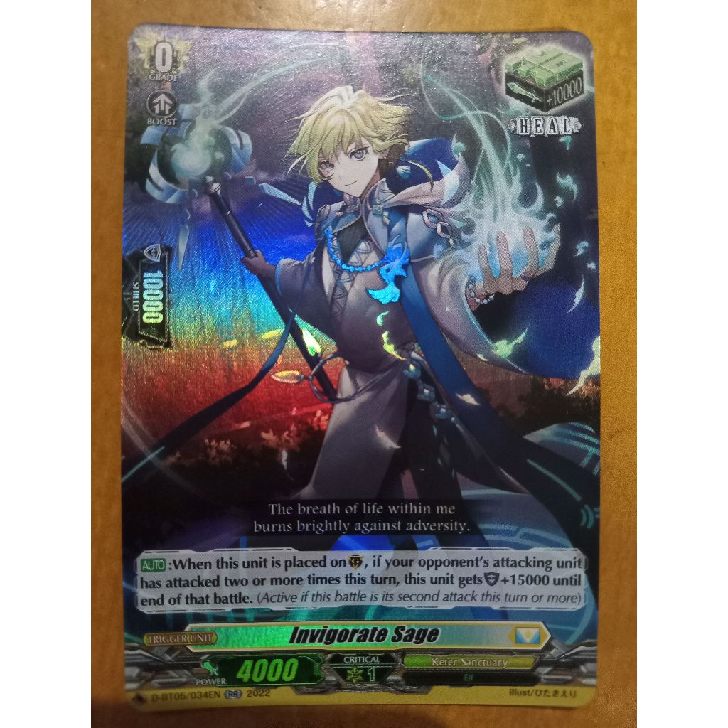 CFV Invigorate Sage Effect Heal RR D-BT05 Re DZ-SS01 Cardfight Vanguard English Keter Sanctuary ...