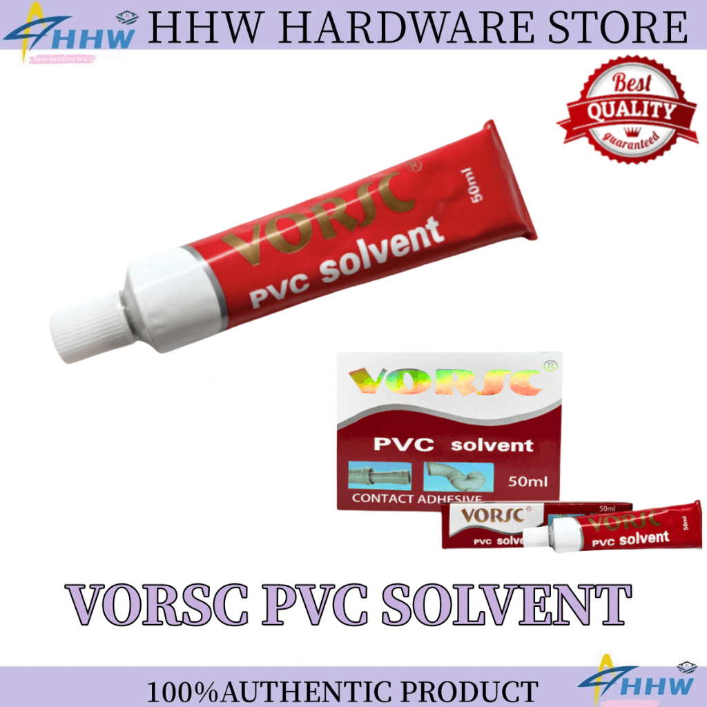 HHW HARDWARE STORE VORSC PVC SOLVENT 50ml | Shopee Philippines
