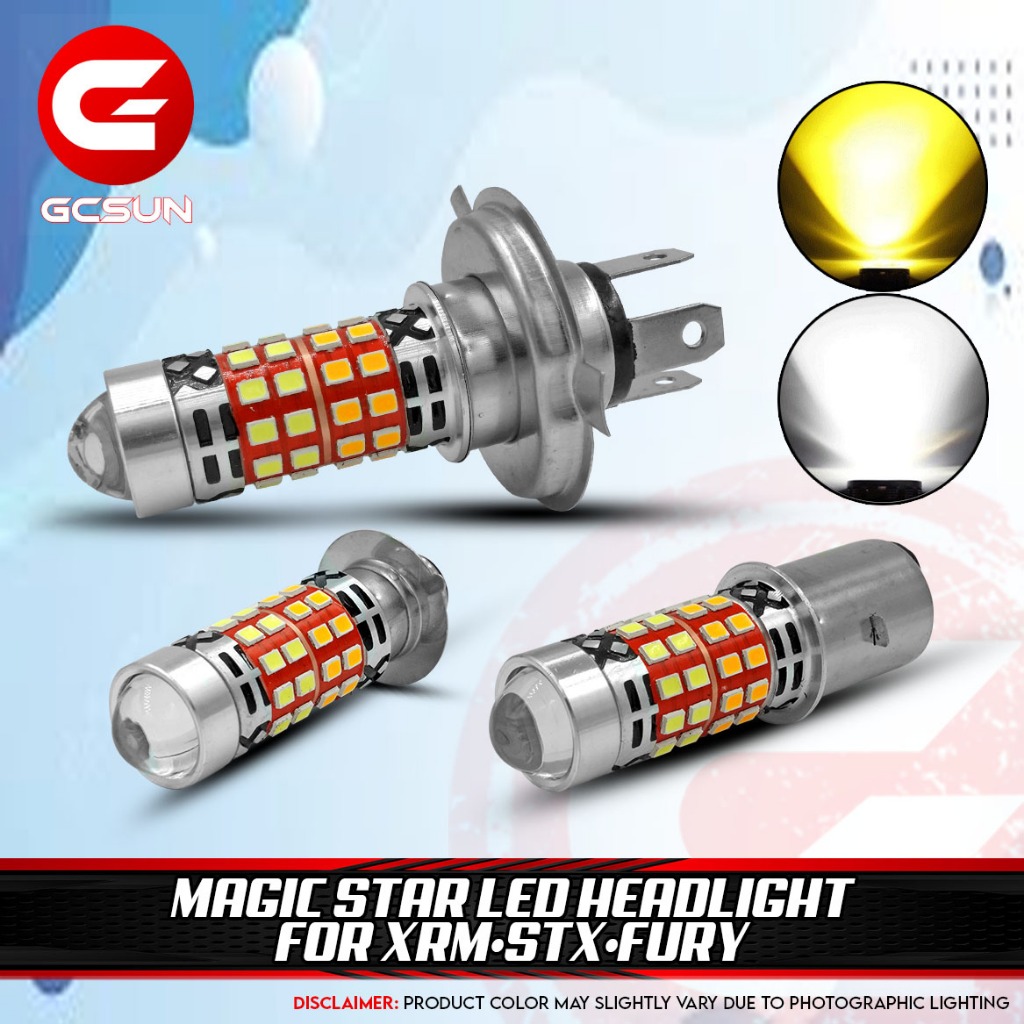 MAGIC STAR LED HEADLIGHT FOR XRM-STX-FURY - GCSUN MOTORCYCLE | Shopee ...