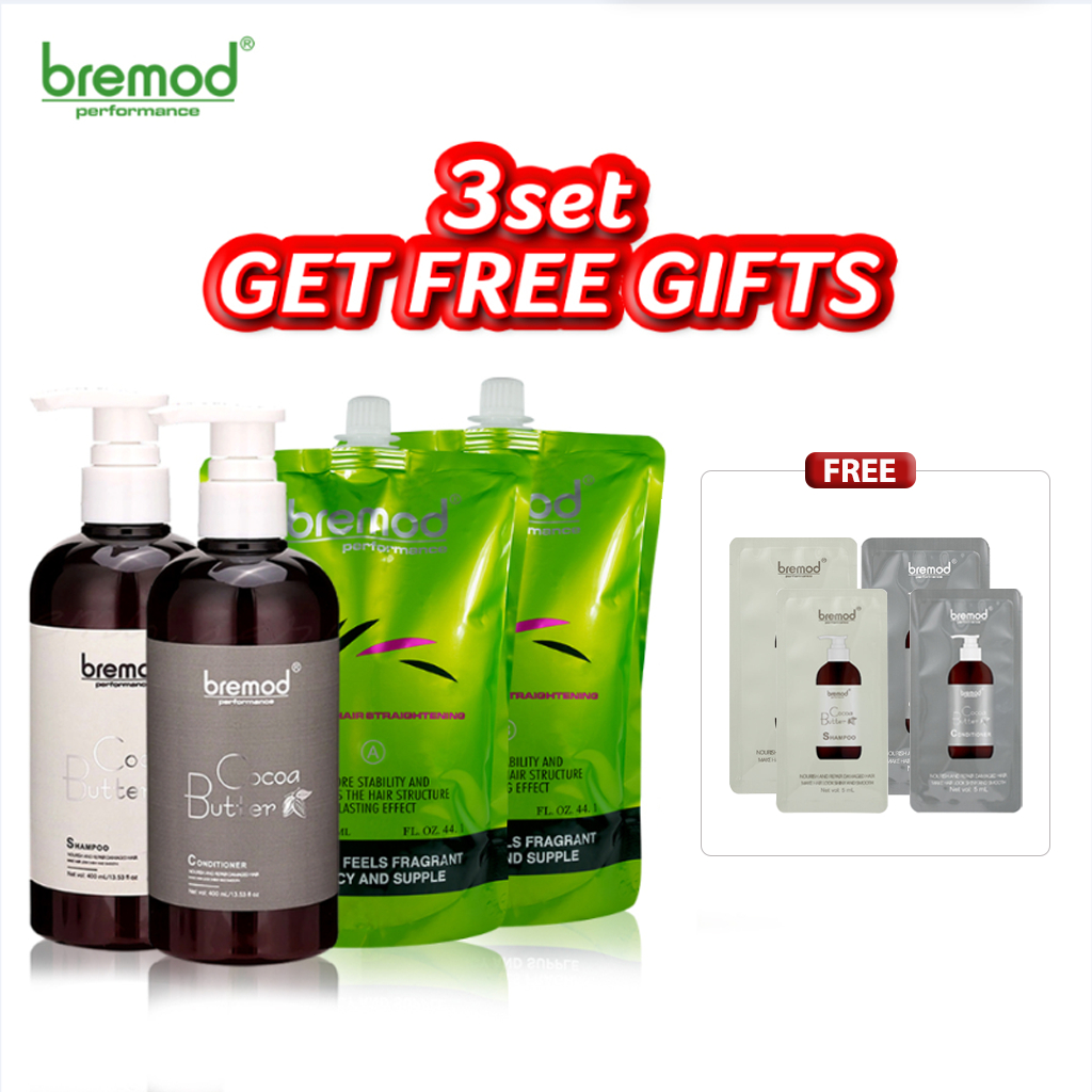 Bremod Hair Rebonding Set A+B 1250ml Milk & Classic Hair Rich Protein ...