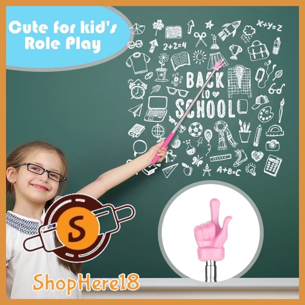 IKQPH Telescopic Teachers Pointer, Mini Hand Pointers Finger Classroom ...