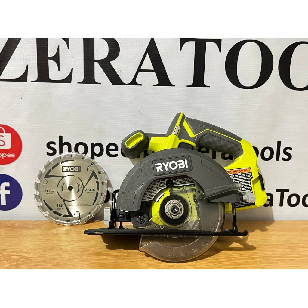 RYOBI 18V ONE+ Lithium-Ion Cordless 5-1/2-inch Circular Saw (Tool-Only ...