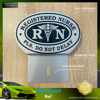 REGISTERED NURSE CAR PROFESSION EMBLEM FOR LICENSE PLATE ACCESSORIES ...