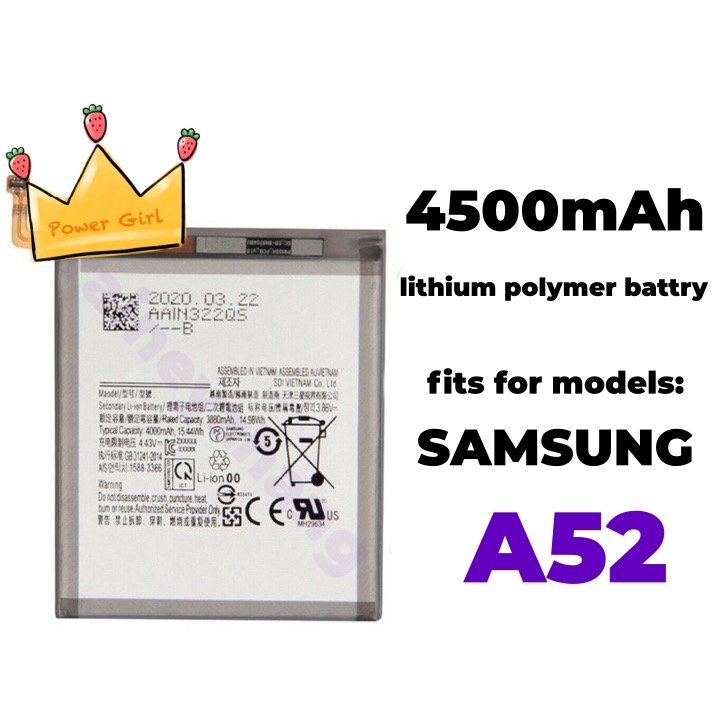 Battery A52 For SAMSUNG 4500mAh | Shopee Philippines